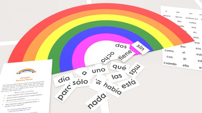 Rainbow Words Spanish